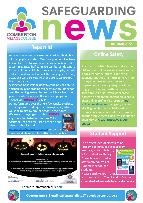 Safeguarding Newsletter - Comberton Village College