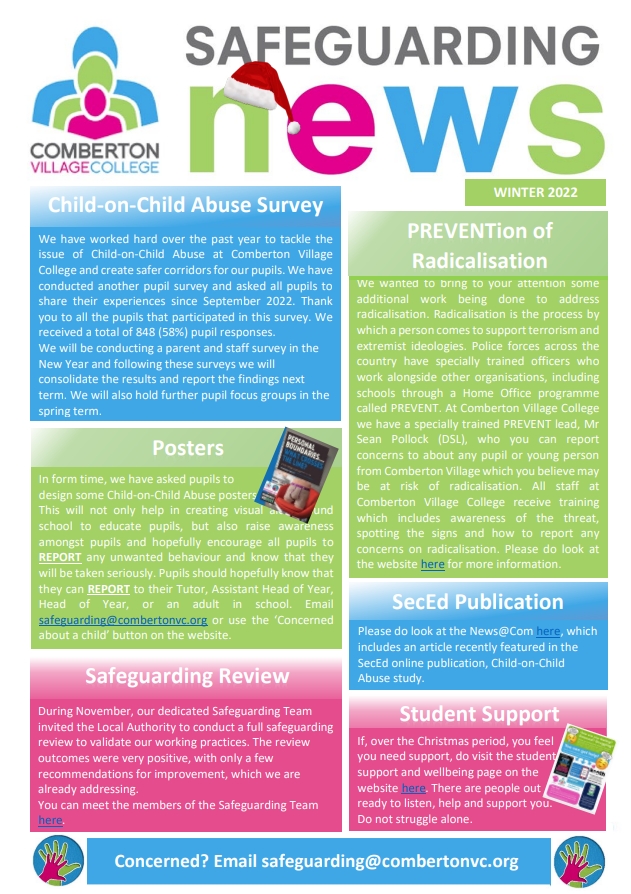 Safeguarding Newsletter - Comberton Village College